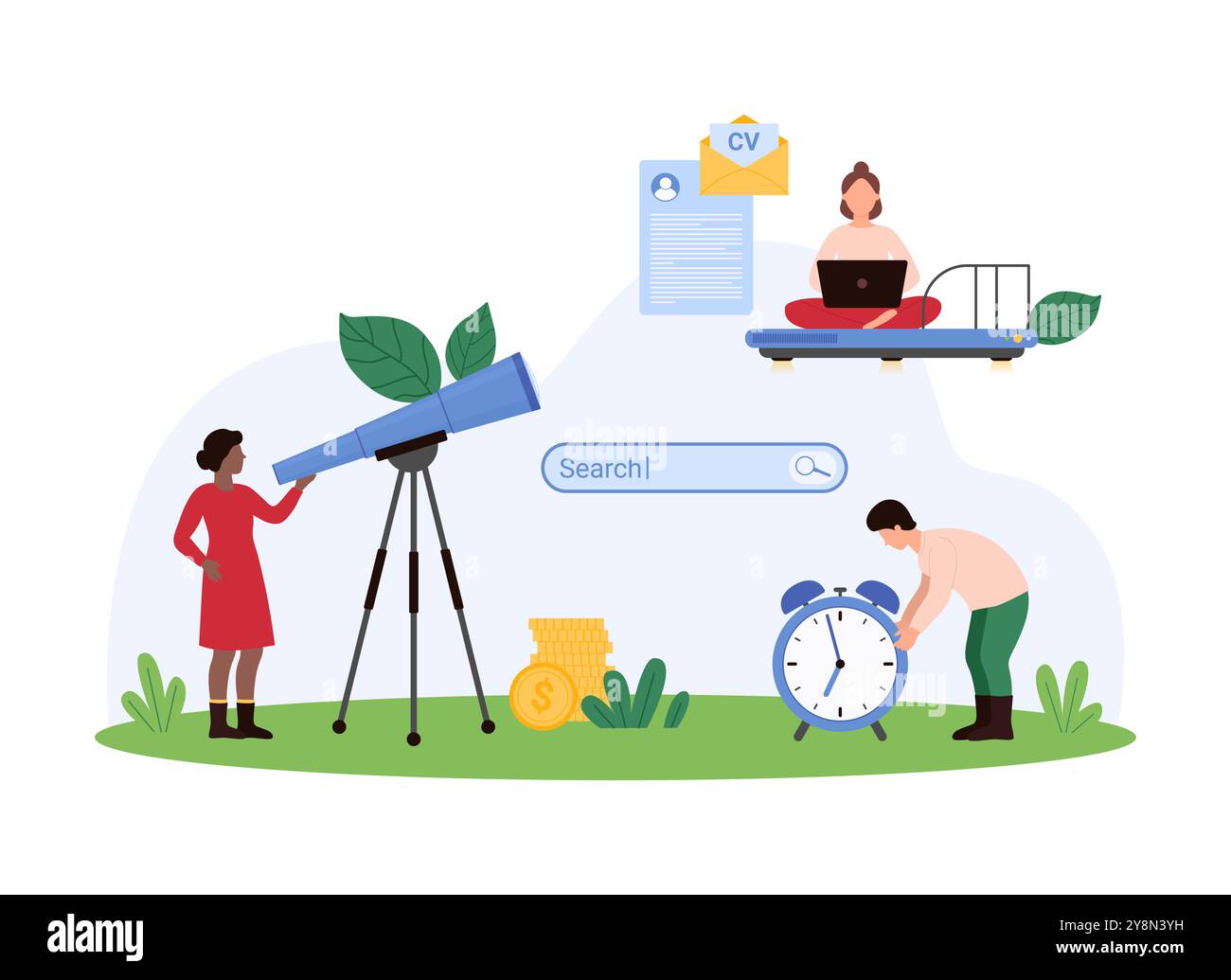 Online search for CV of professional employee by employer, choice of ...