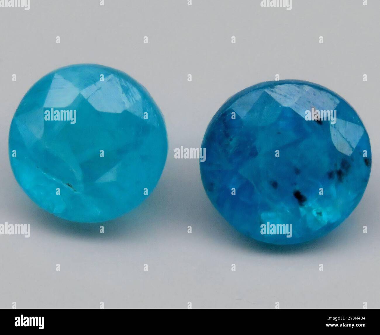 Radiant Faceted Blue Gemstones Reflecting Light and Beauty Stock Photo ...