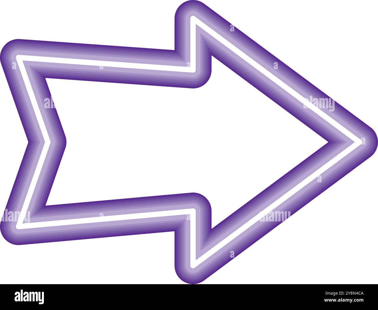 Glowing purple neon sign Cut Out Stock Images & Pictures - Alamy