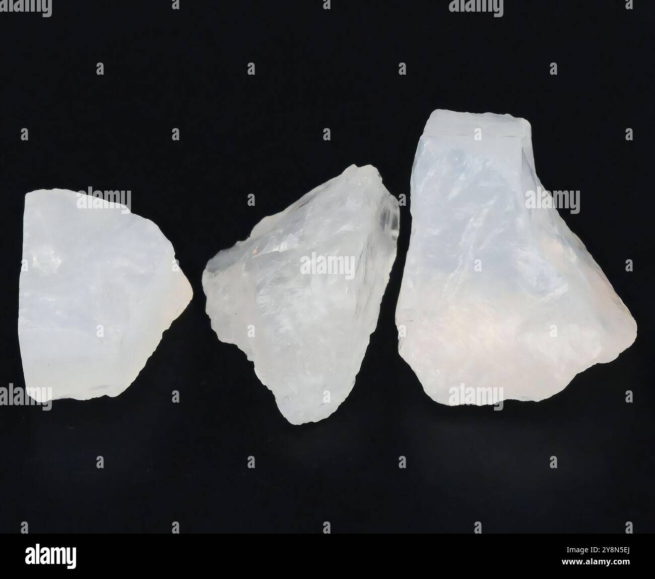 Exquisite Collection of Natural Moonstone Crystals Showcasing Unique ...