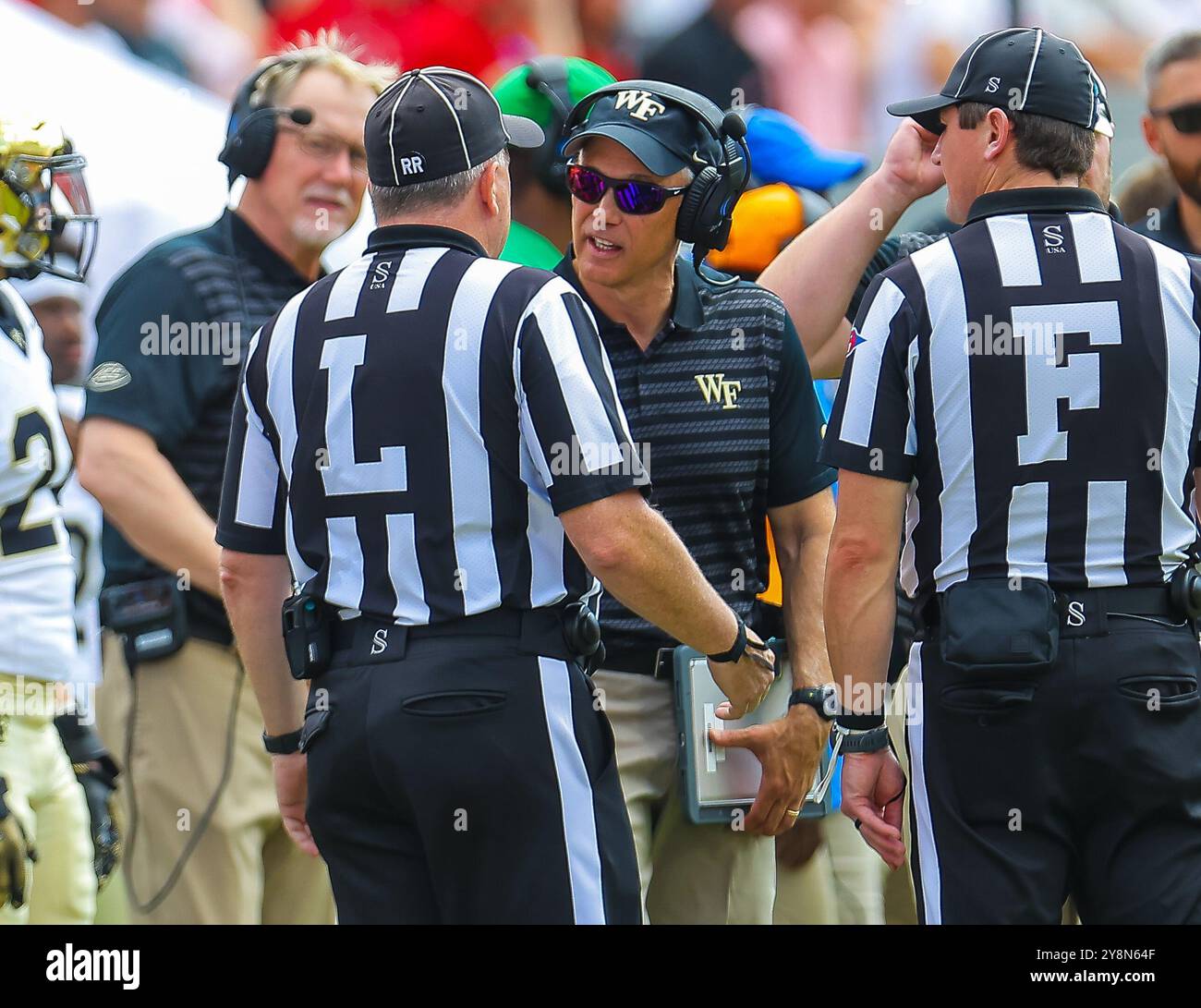 October 5, 2024: Dave Clawson is the Wake Forest head coach discusses ...