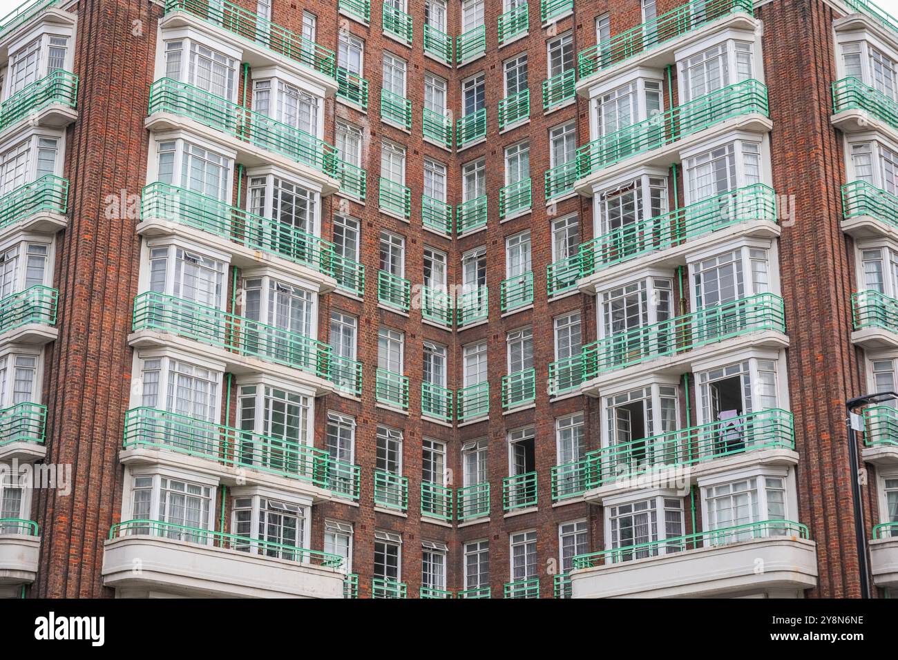 Exterior of a classic Art Deco building, Dorset House, in Baker Street ...