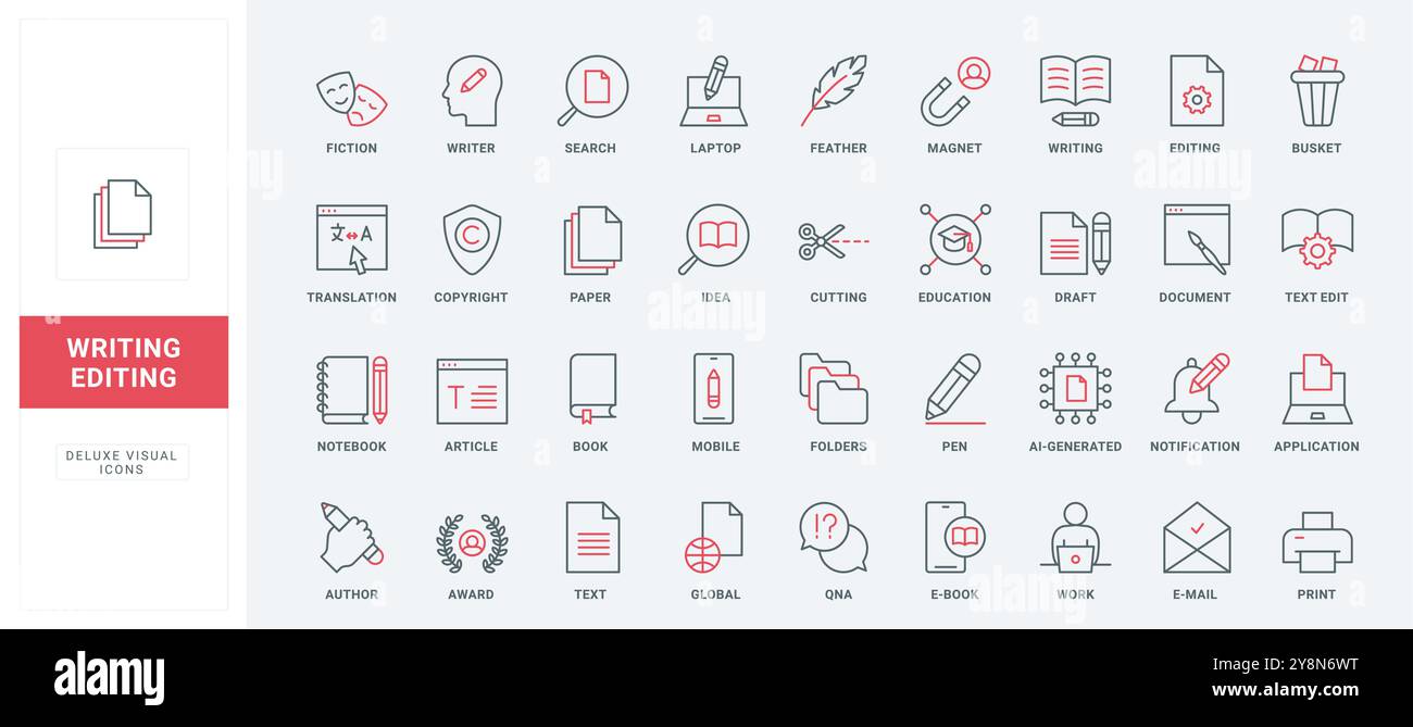 Copyright for authors text, writing and editing article, AI generated ...