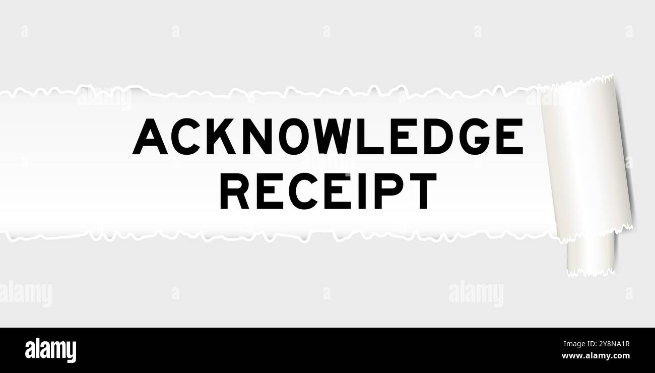 Acknowledgement receipt hi-res stock photography and images - Alamy