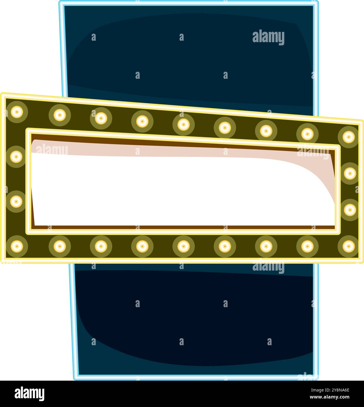 retro neon classic lights board Stock Vector Image & Art - Alamy