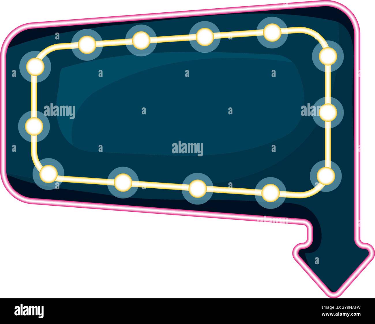 neon lightbox billboard vintage frame Stock Vector Image & Art - Alamy