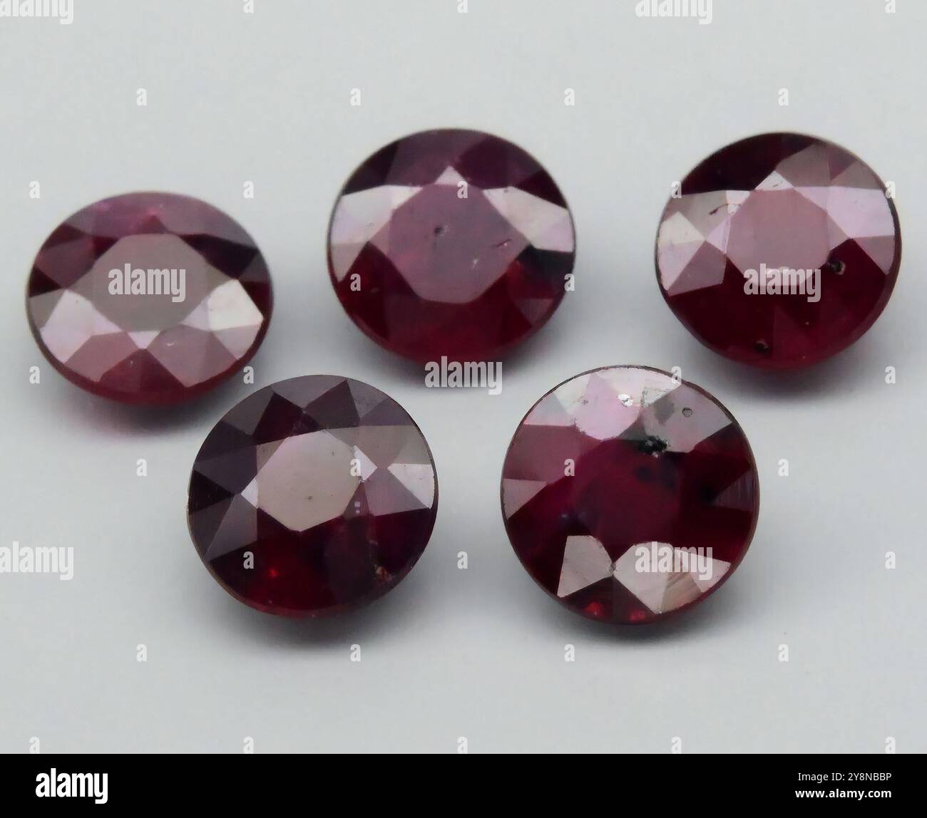 Exquisite Collection of Polished Ruby Gemstones in Various Sizes and ...