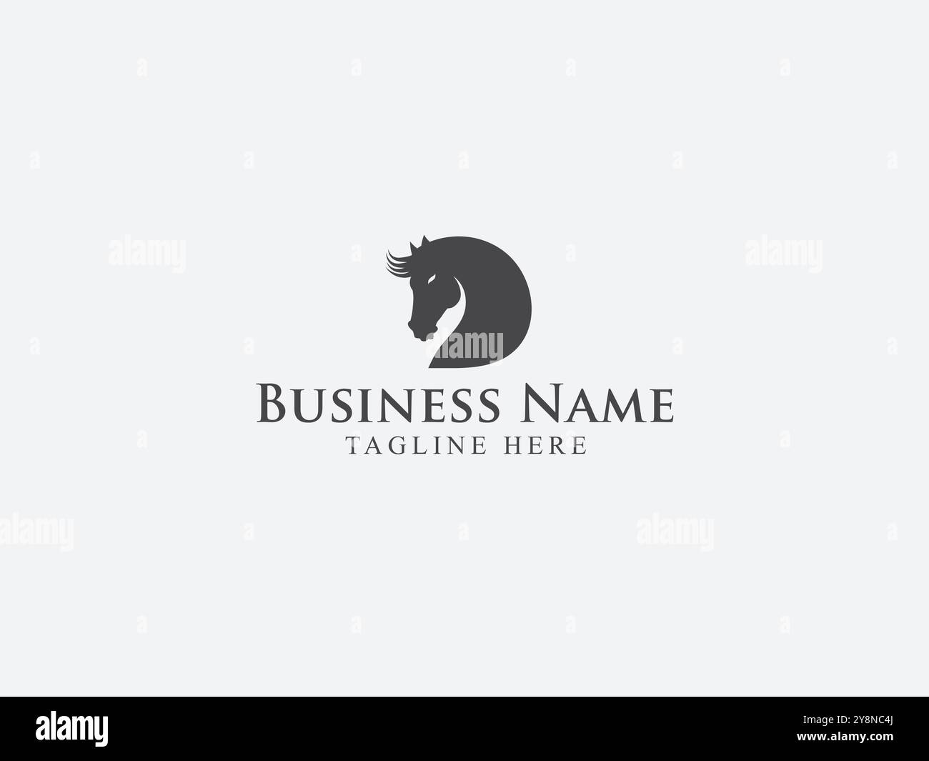 Elegant Horse Logo Vector - Silhouette, Stallion, Equestrian Design ...