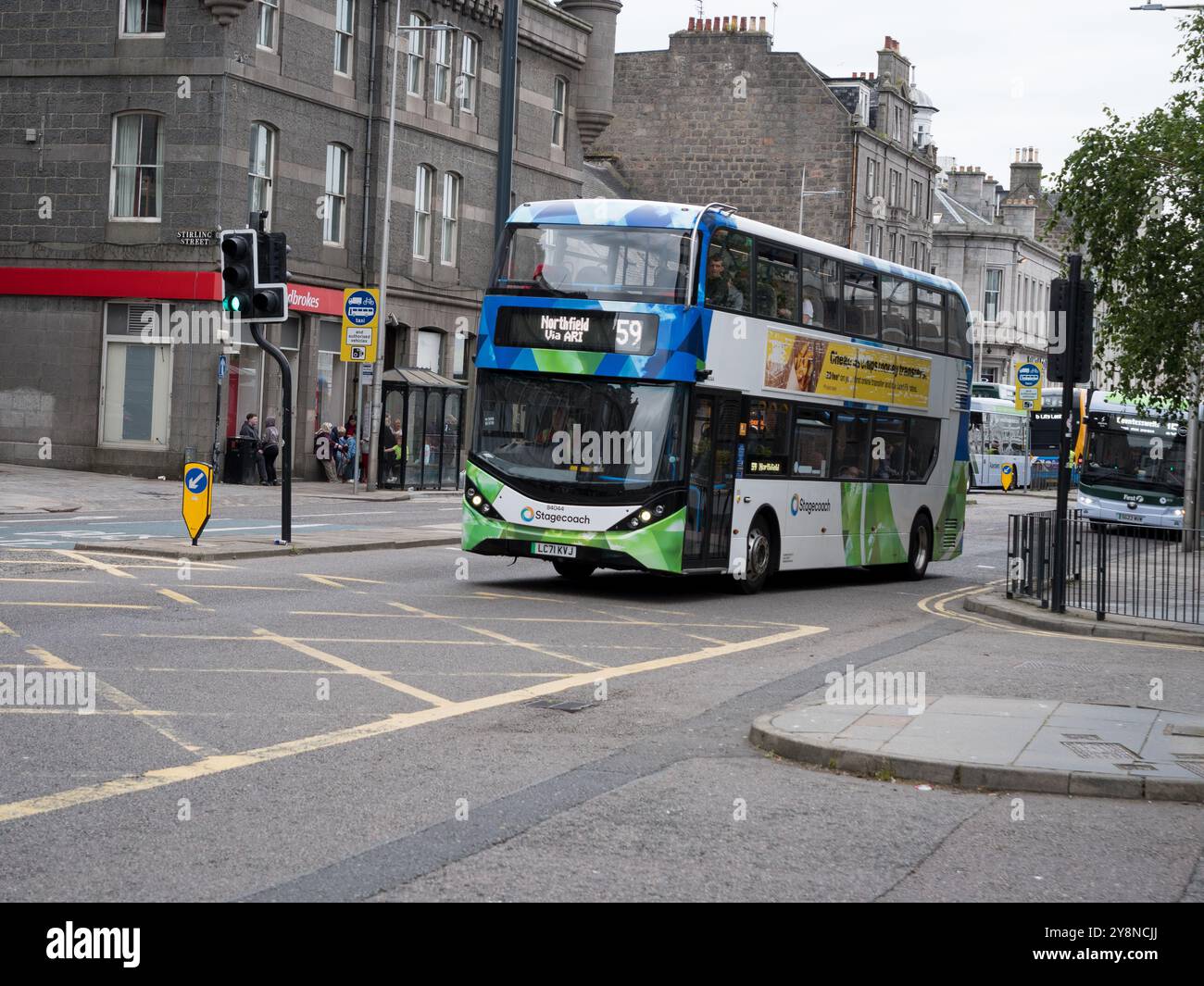Stagecoach electric bus in Aberdeen Stock Photo - Alamy