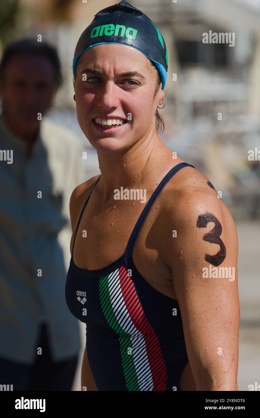 Italian open water swimmer Giulia Gabbrielleschi, sixth at the 2024 ...