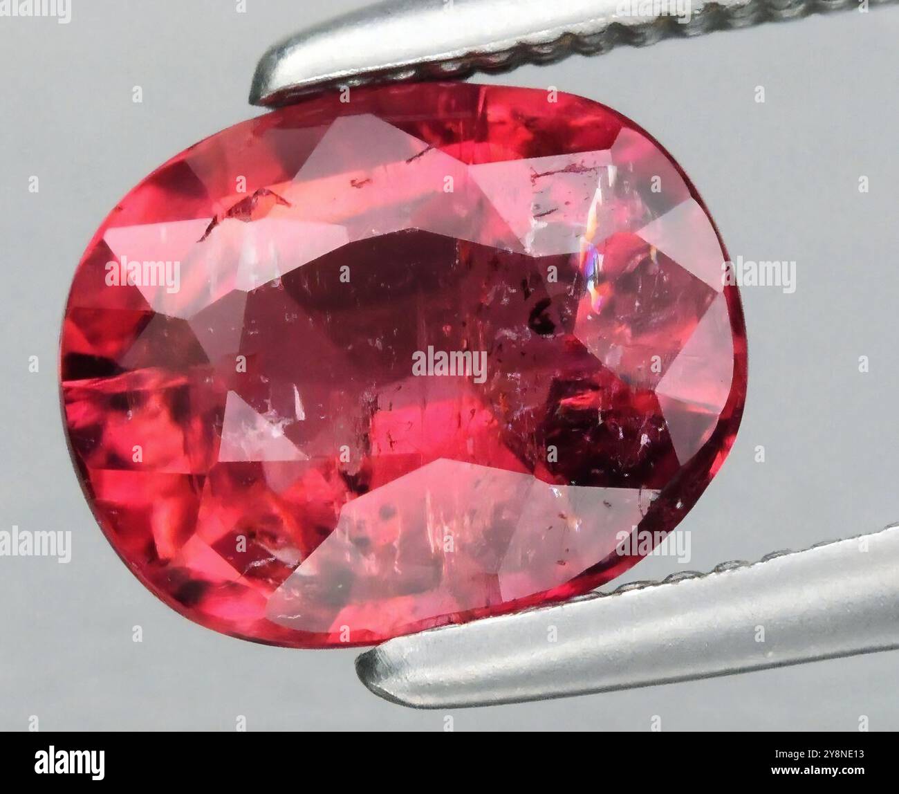 Stunning Natural Ruby Gemstone with Brilliant Facets and Rich Red Hue ...