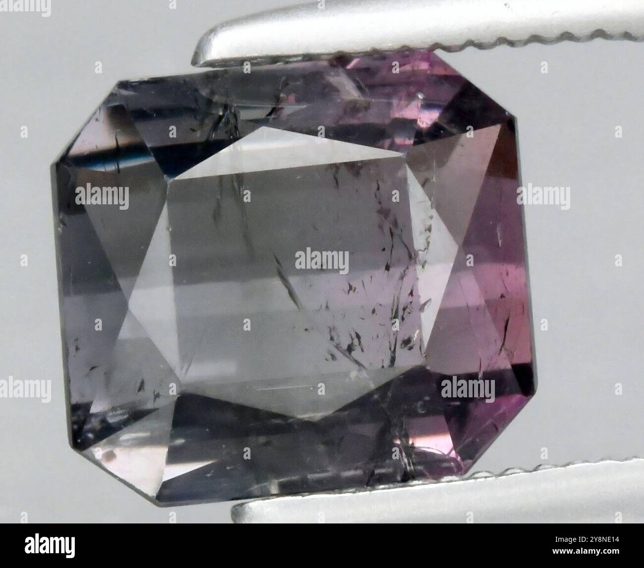 Stunning Multicolored Natural Gemstone with Intriguing Inclusions Stock ...