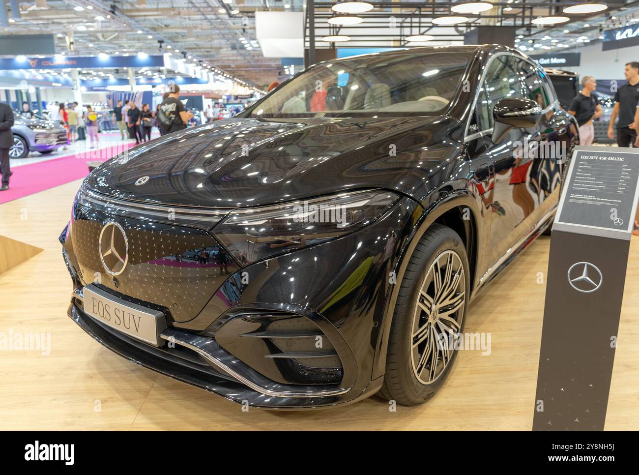 ATHENS, GREECE - OCTOBER 5, 2024: Mercedes-Benz EQS SUV at Auto Athina ...