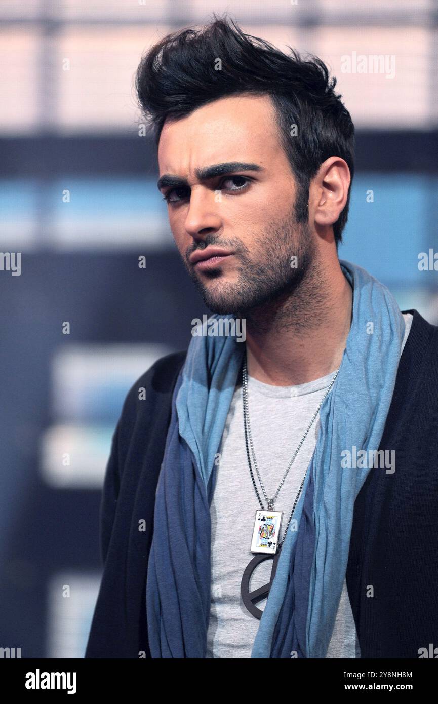 Milan Italy 03/04/2010 :Marco Mengoni, Italian singer,during the ...