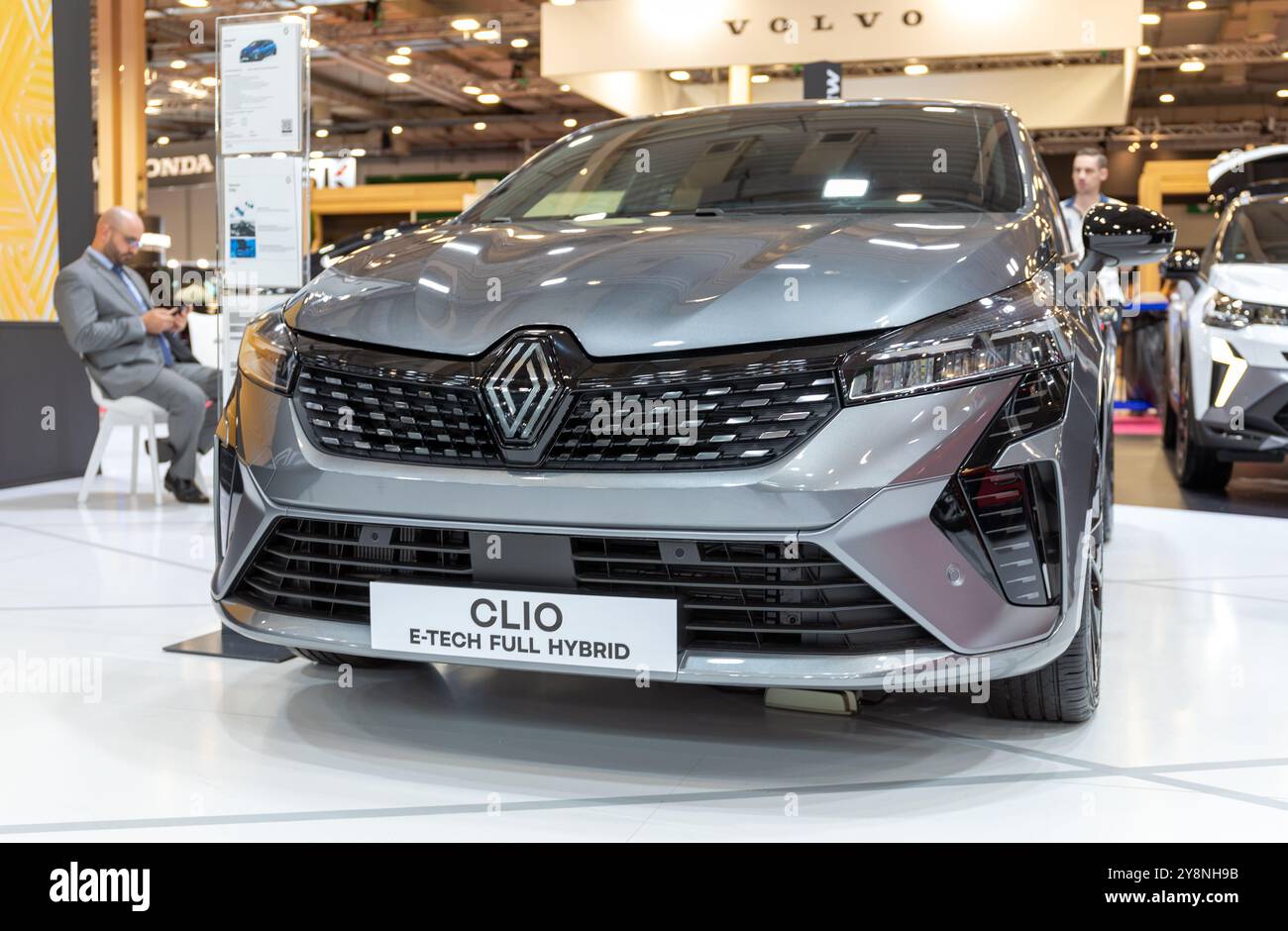 ATHENS, GREECE - OCTOBER 5, 2024: Renault Clio E-Tech full hybrid at ...