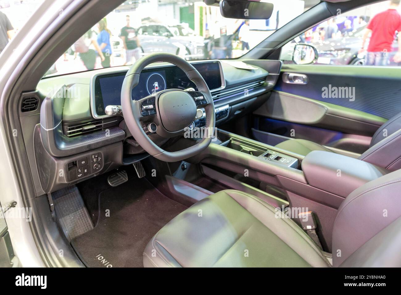 ATHENS, GREECE - OCTOBER 5, 2024: Hyundai Ioniq 6 interior at Auto ...