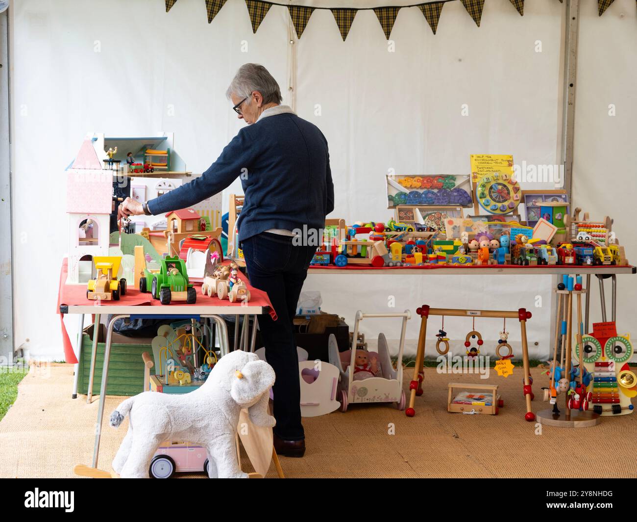 Wooden toys seller hi-res stock photography and images - Alamy
