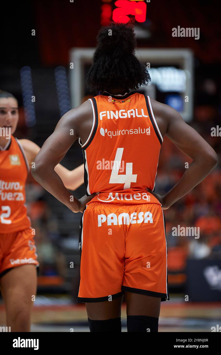 Nadia Fingall of Valencia basket during the Liga Femenina Endesa ...