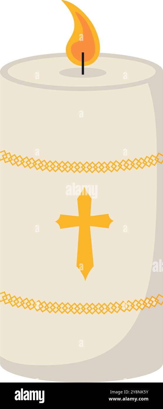 Cross candlelight Stock Vector Images - Alamy