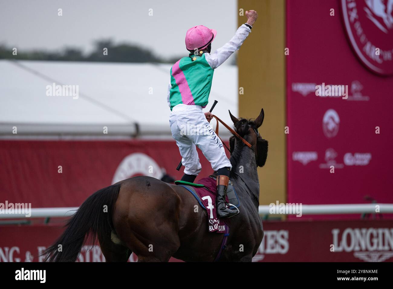 Paris, France. Sunday 6th October 2024. Bluestocking and Rossa Ryan win ...