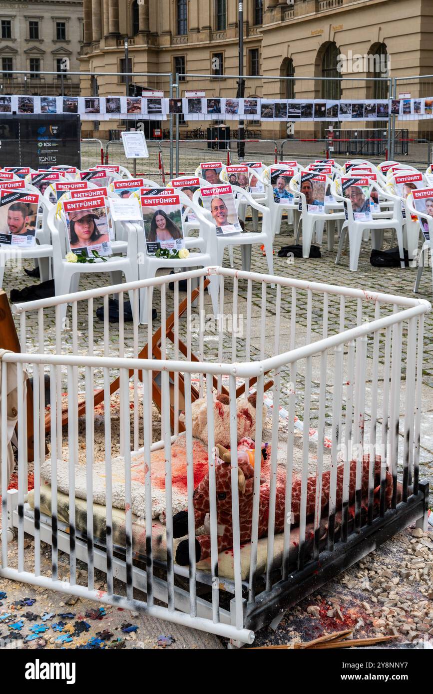 Berlin October 6, 2024: The terrorist attack by Hamas on Israel and the ...