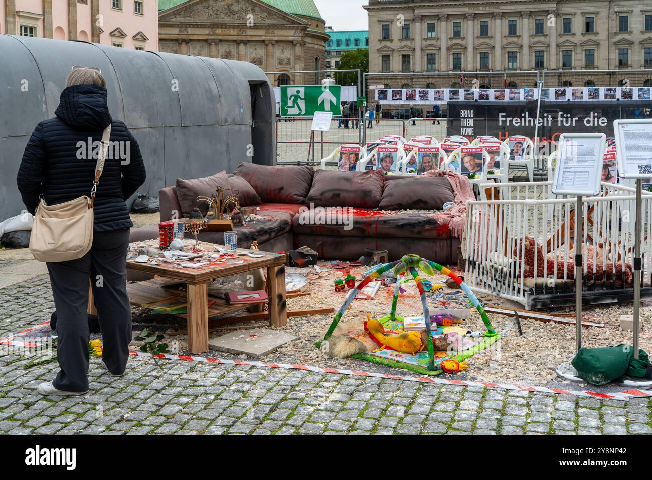Berlin October 6, 2024: The terrorist attack by Hamas on Israel and the ...