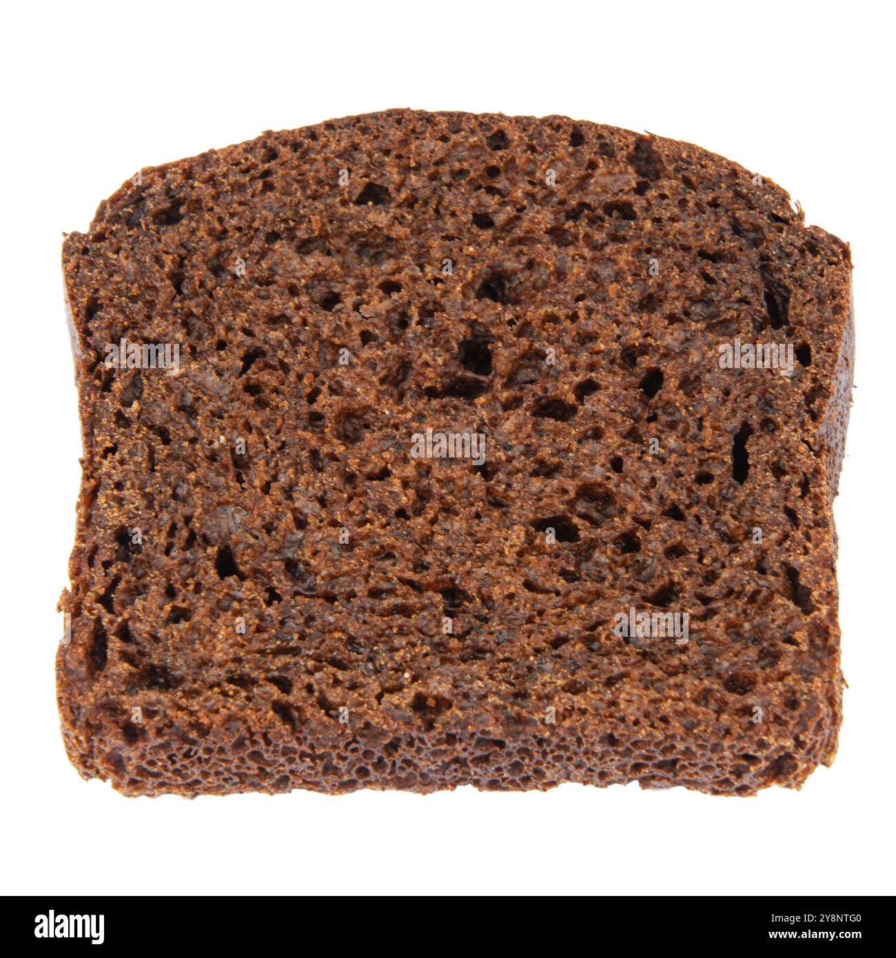 Brown bread slice isolated on white background Stock Photo - Alamy