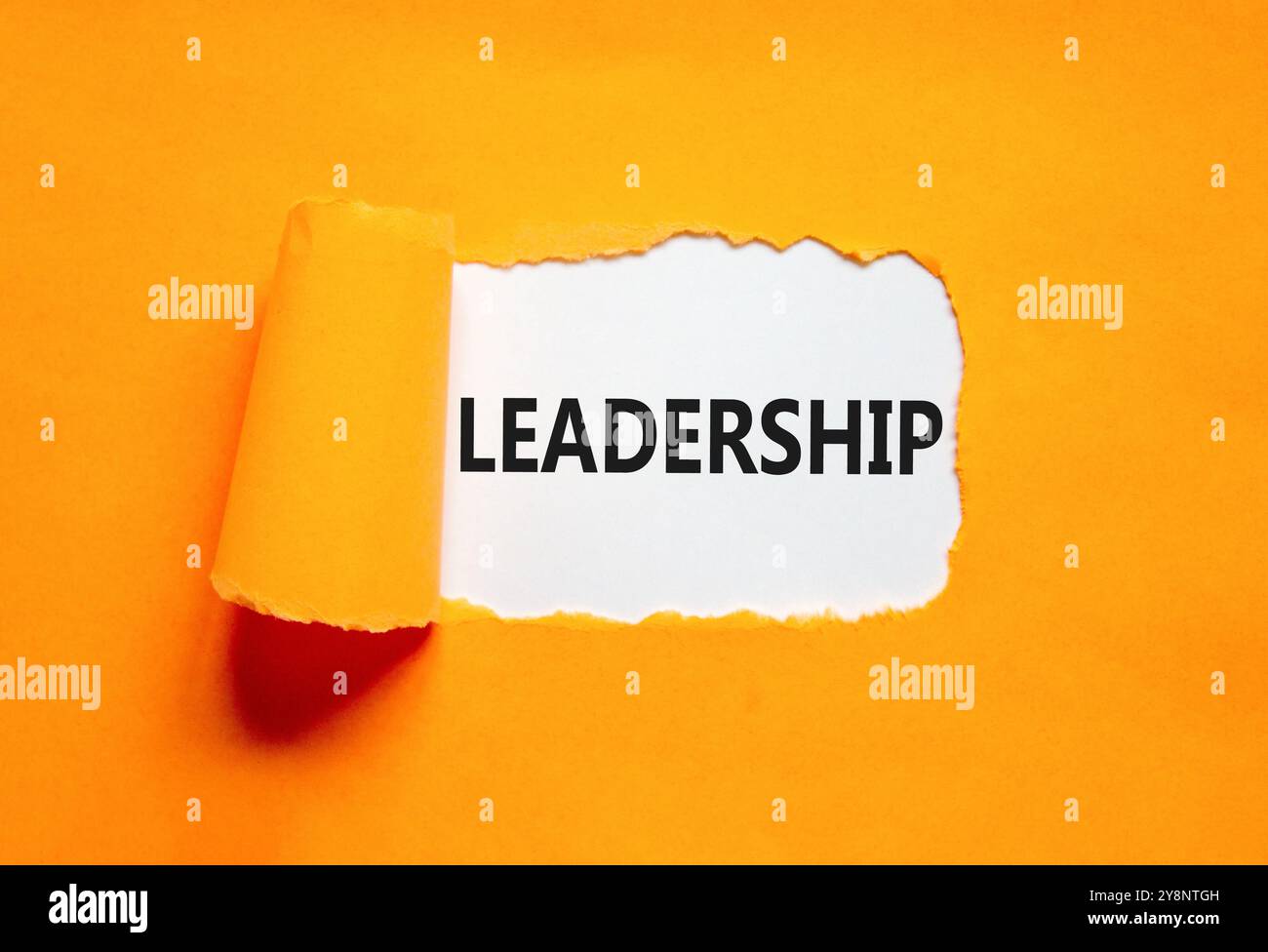 Leadership symbol. Concept word Leadership on beautiful white paper ...