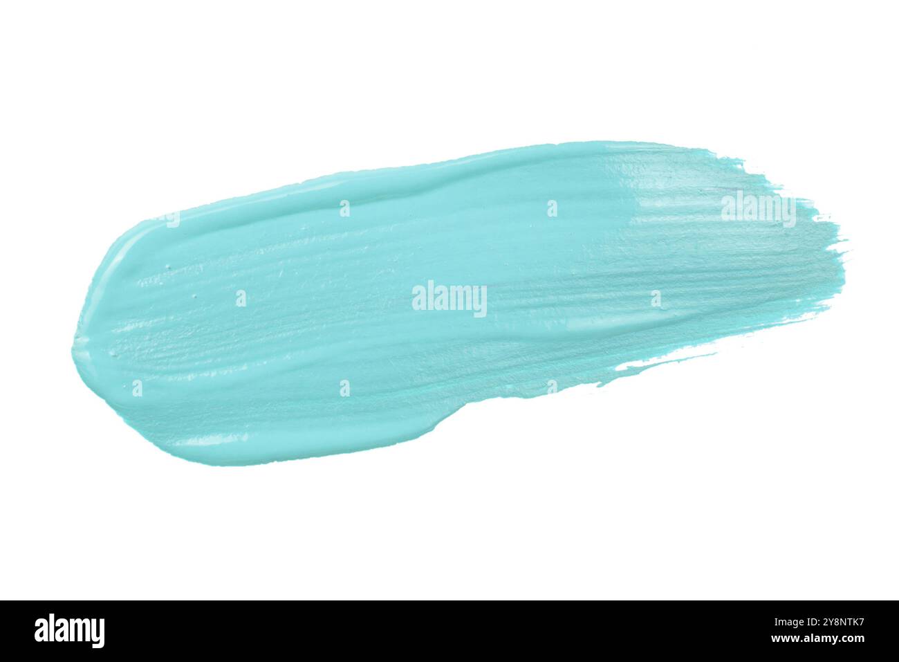 Blue smear paint or cream isolated on white background Stock Photo - Alamy