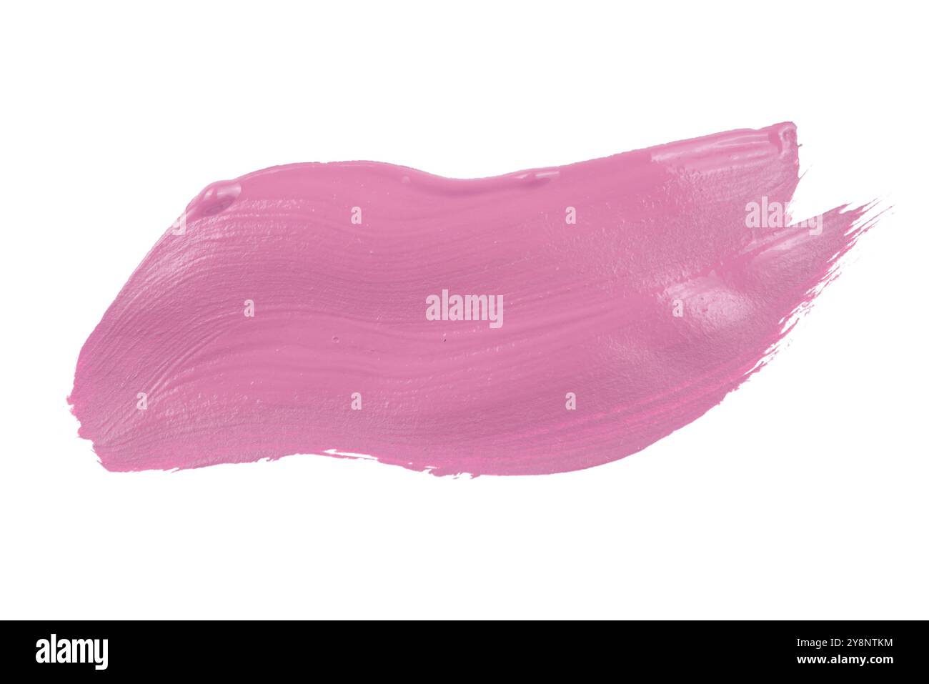Pink smear paint or cream isolated on white background Stock Photo - Alamy