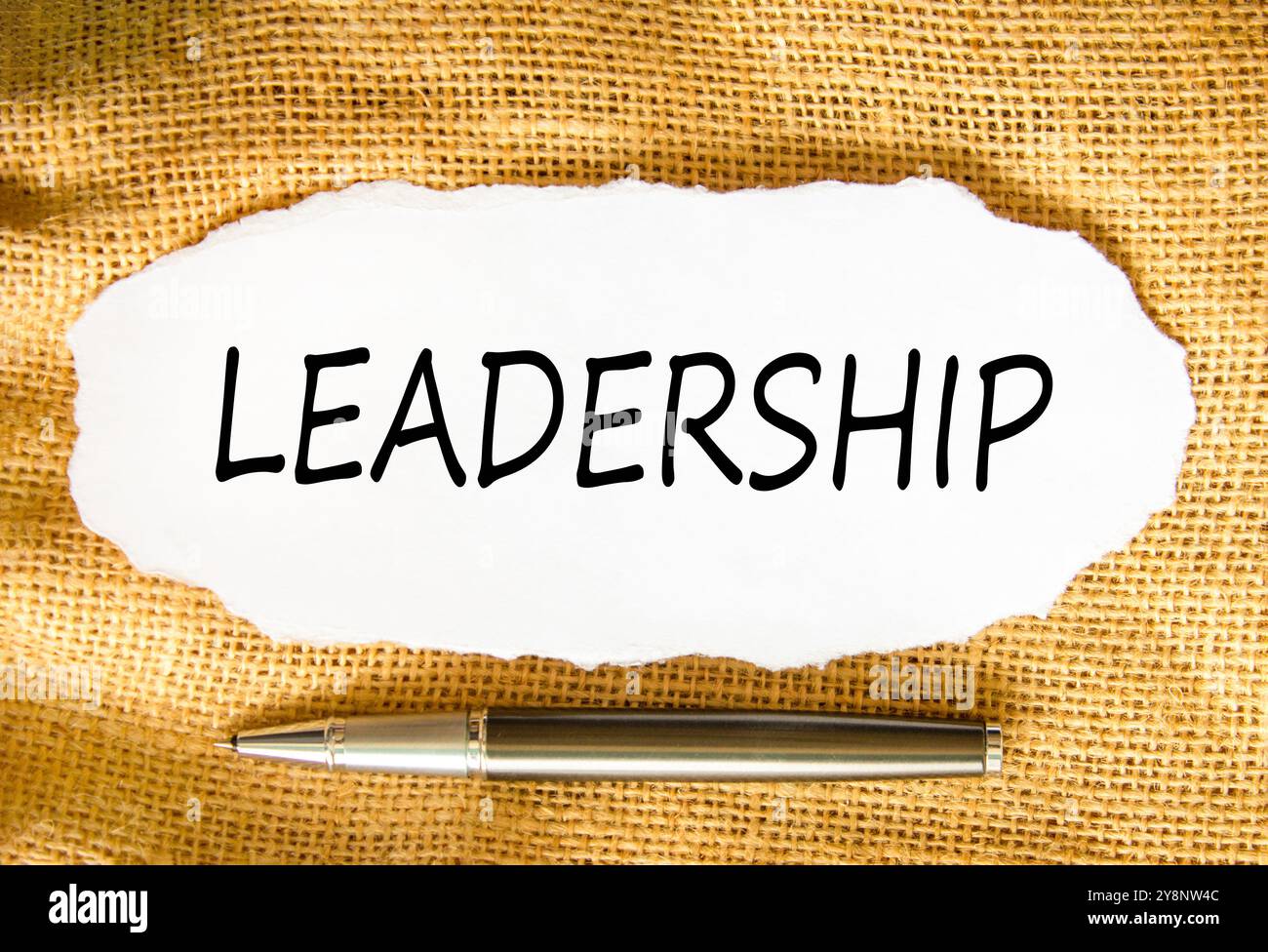 Leadership symbol. Concept word Leadership on beautiful white paper ...