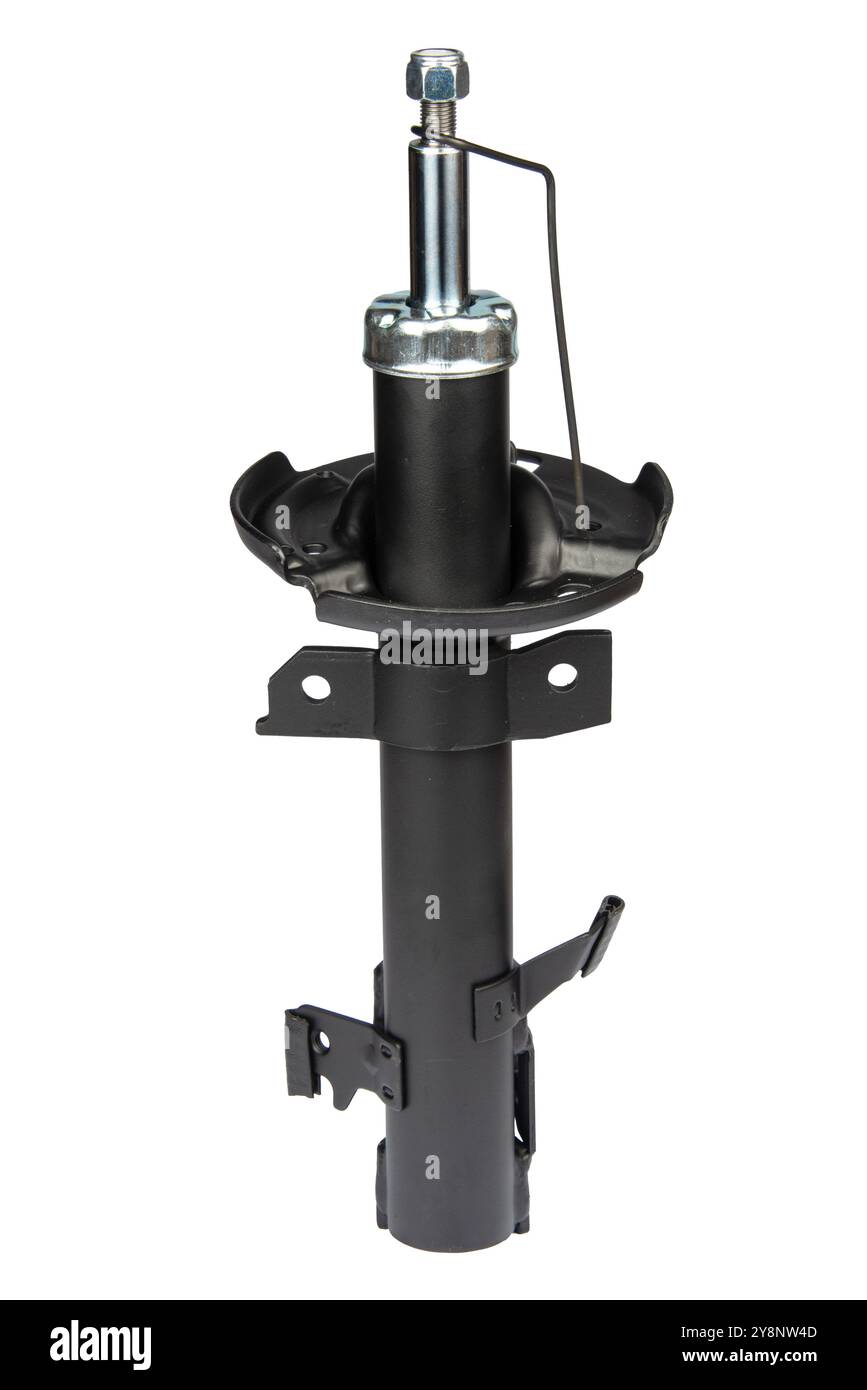 car shock absorber isolated on white background Stock Photo - Alamy