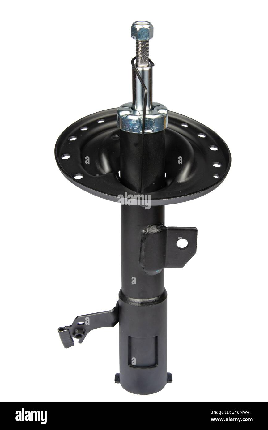car shock absorber isolated on white background Stock Photo - Alamy