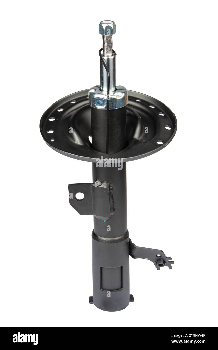 car shock absorber isolated on white background Stock Photo - Alamy
