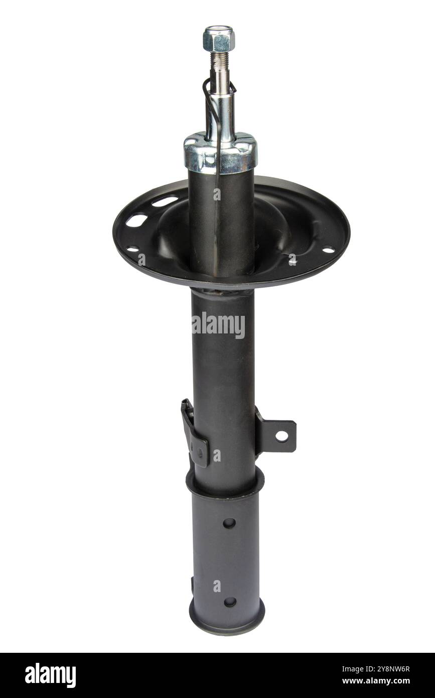car shock absorber isolated on white background Stock Photo - Alamy