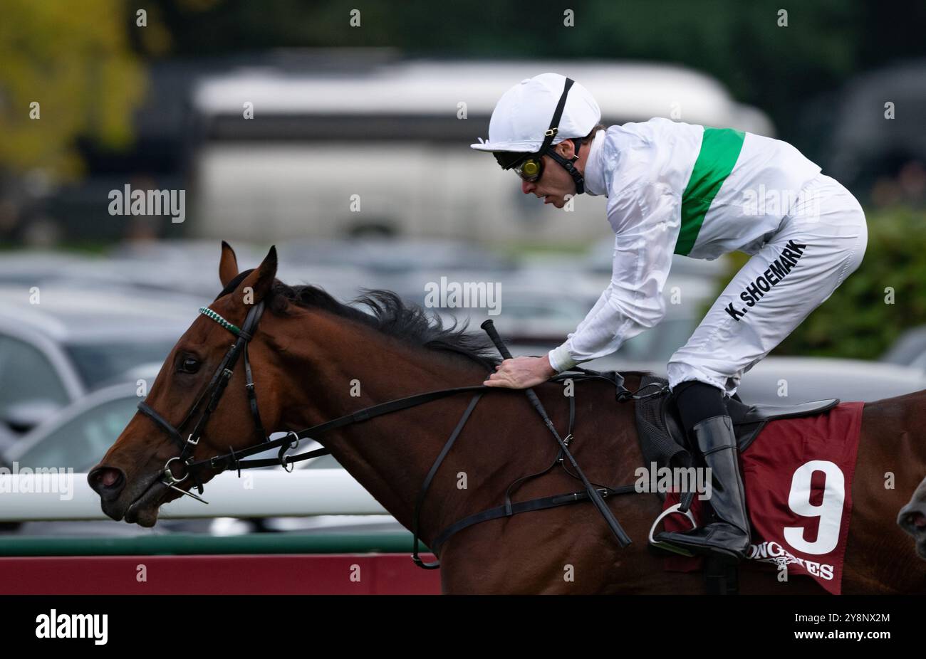 Paris , France. Sunday 6th October 2024. Friendly Soul and jockey ...