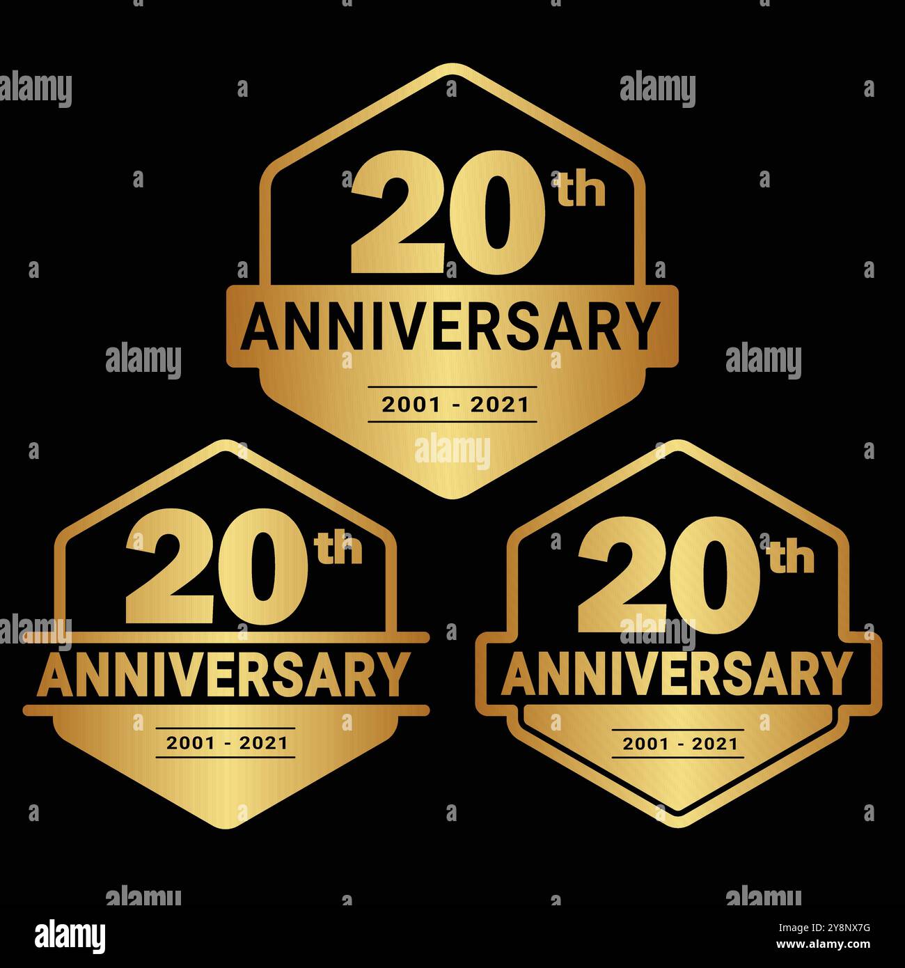 20 years anniversary celebration logotype. 20th anniversary logo ...