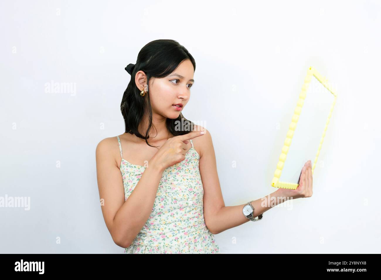 Young Asian Tutor Teacher with a white board teaching. Blank white ...