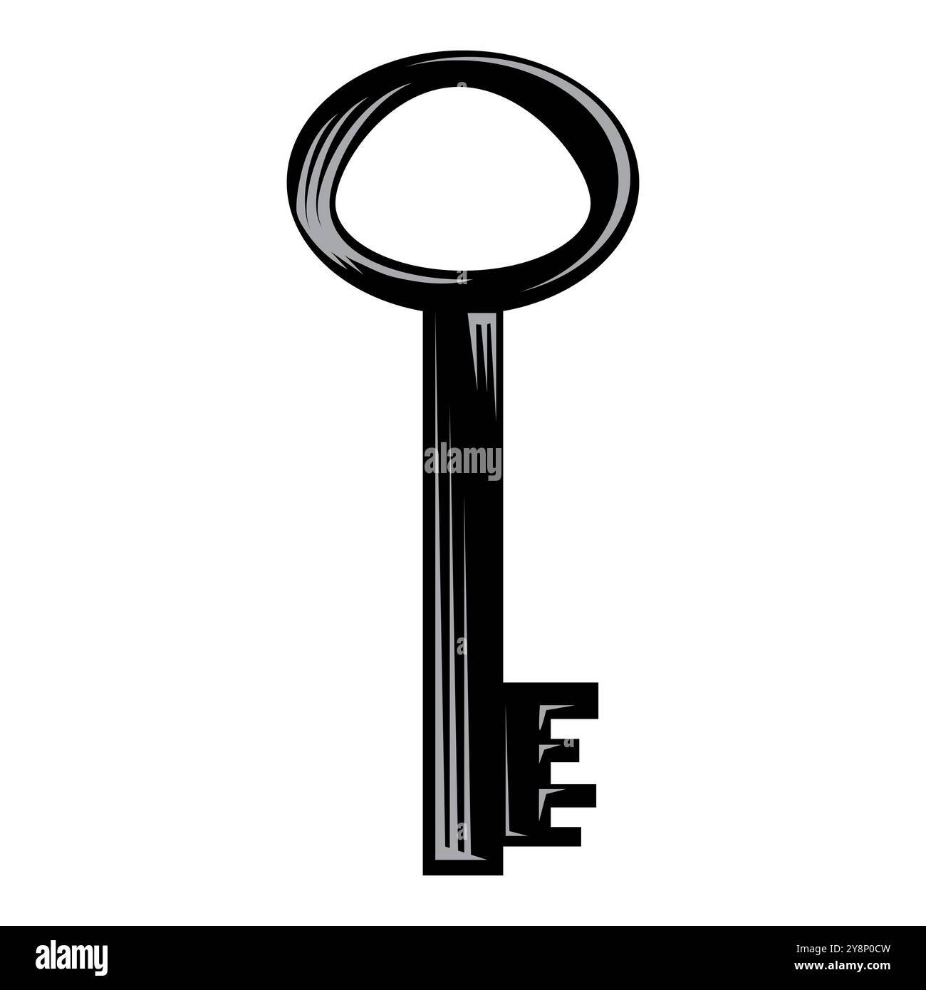 key icon isolated on white background. Key icon. Lock or unlock sign ...