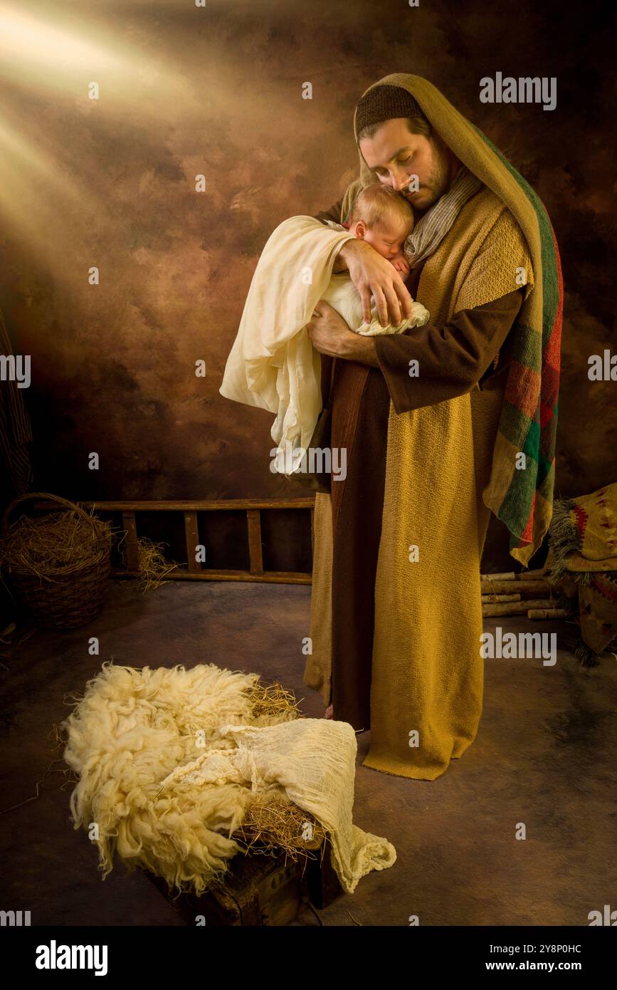 The manger and baby jesus hi-res stock photography and images - Alamy