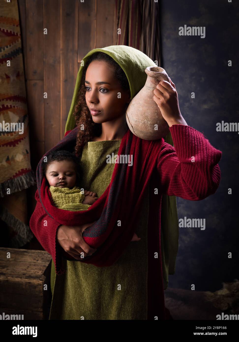 Live reenactment of the Christmas Nativity Scene in an African version ...