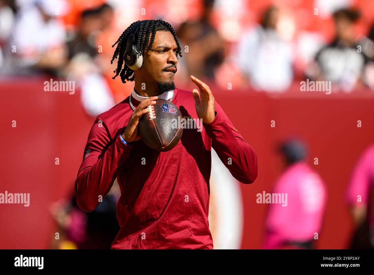 October 6th 2024: Washington Commanders quarterback Jayden Daniels (5 ...