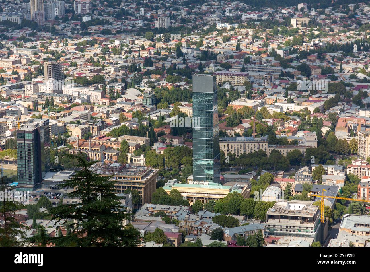 Tbilisi, Georgia - 17 AUG, 2024: The glass tower of the Biltmore Hotel ...
