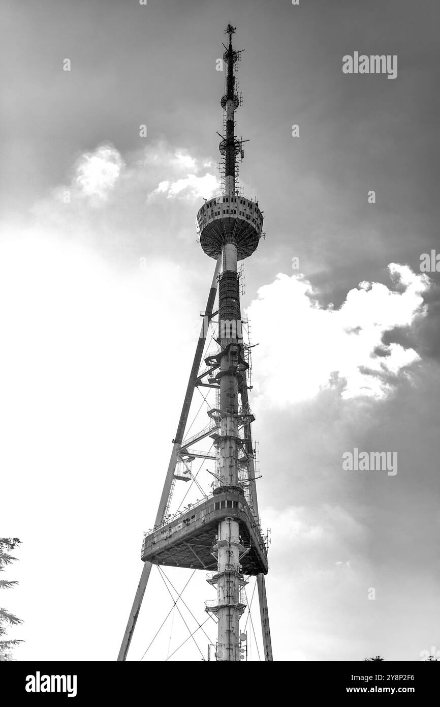 Tbilisi, Georgia - 17 AUG, 2024: Georgia Tbilisi TV Broadcasting Tower ...