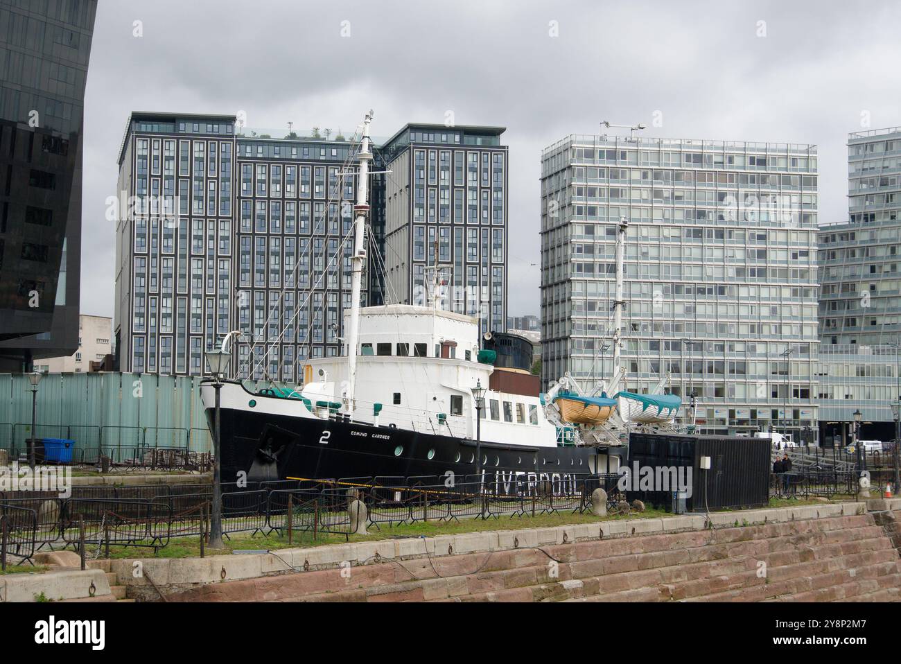 Old museum trawler in a dry dock in Liverpool, UK Stock Photo - Alamy