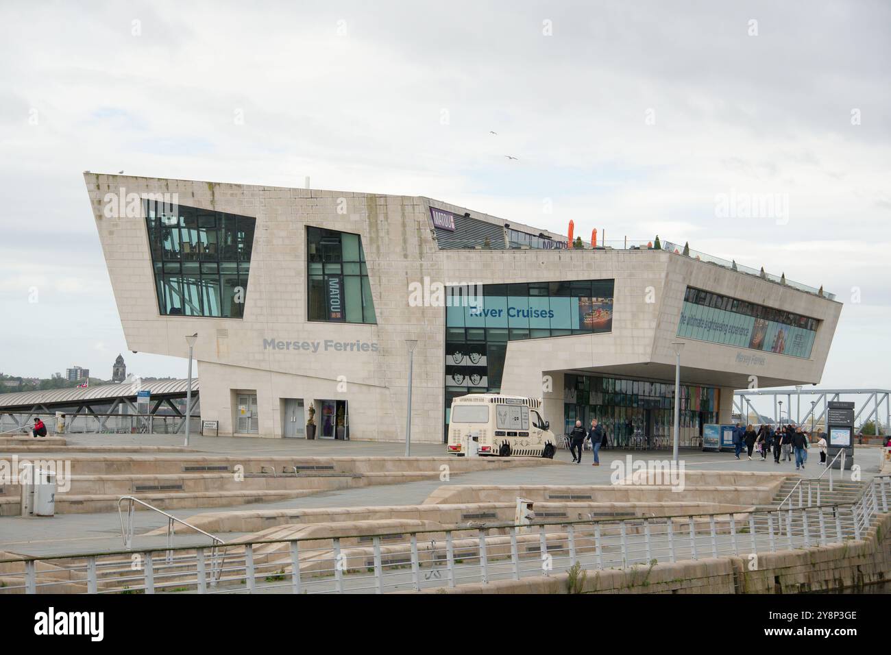 Modern ferry terminal building at Liverpool docks, UK Stock Photo - Alamy