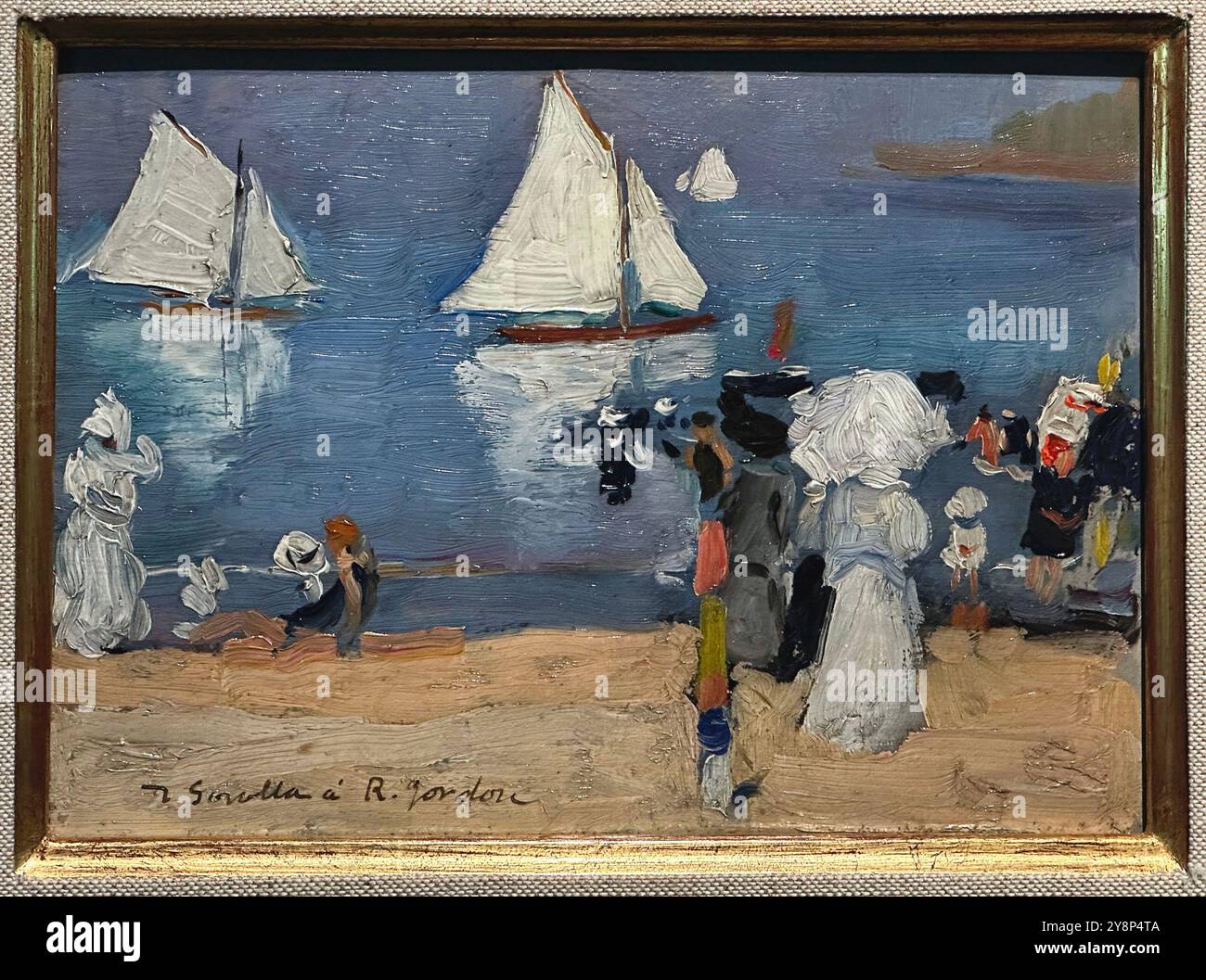 Impressionist painting beach hi-res stock photography and images - Alamy