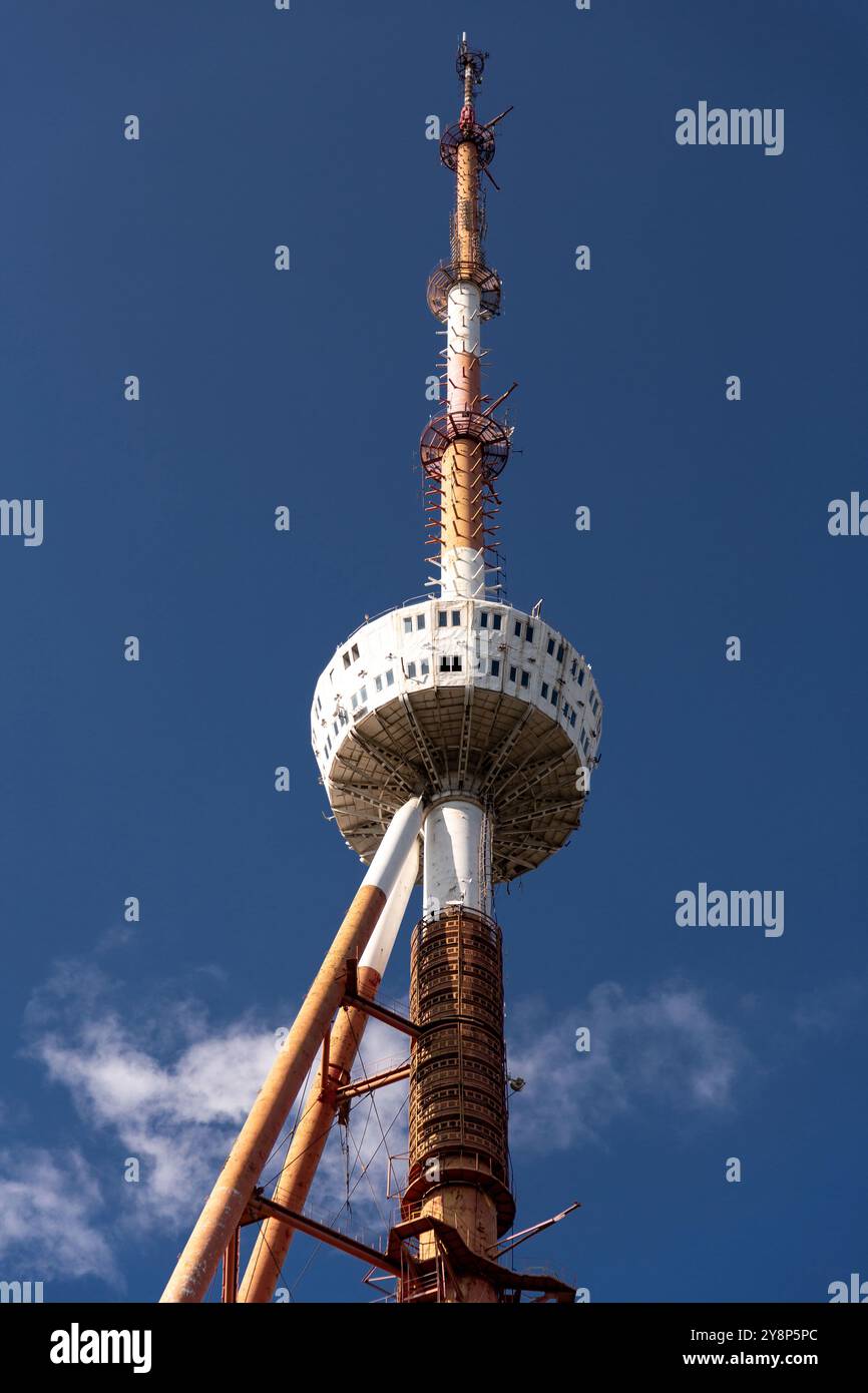 Georgia Tbilisi TV Broadcasting Tower is a free standing tower ...
