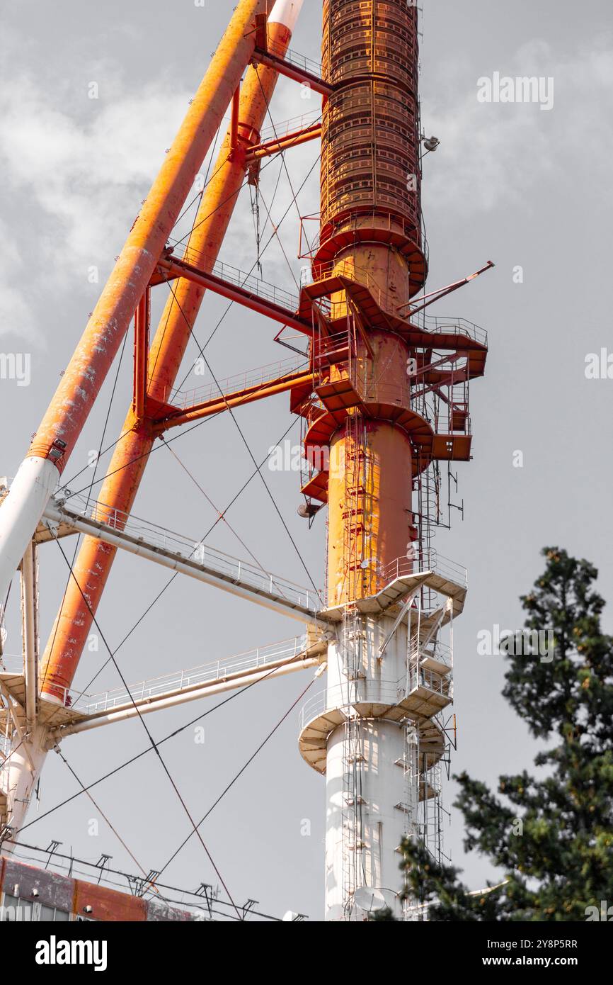 Georgia Tbilisi TV Broadcasting Tower is a free standing tower ...