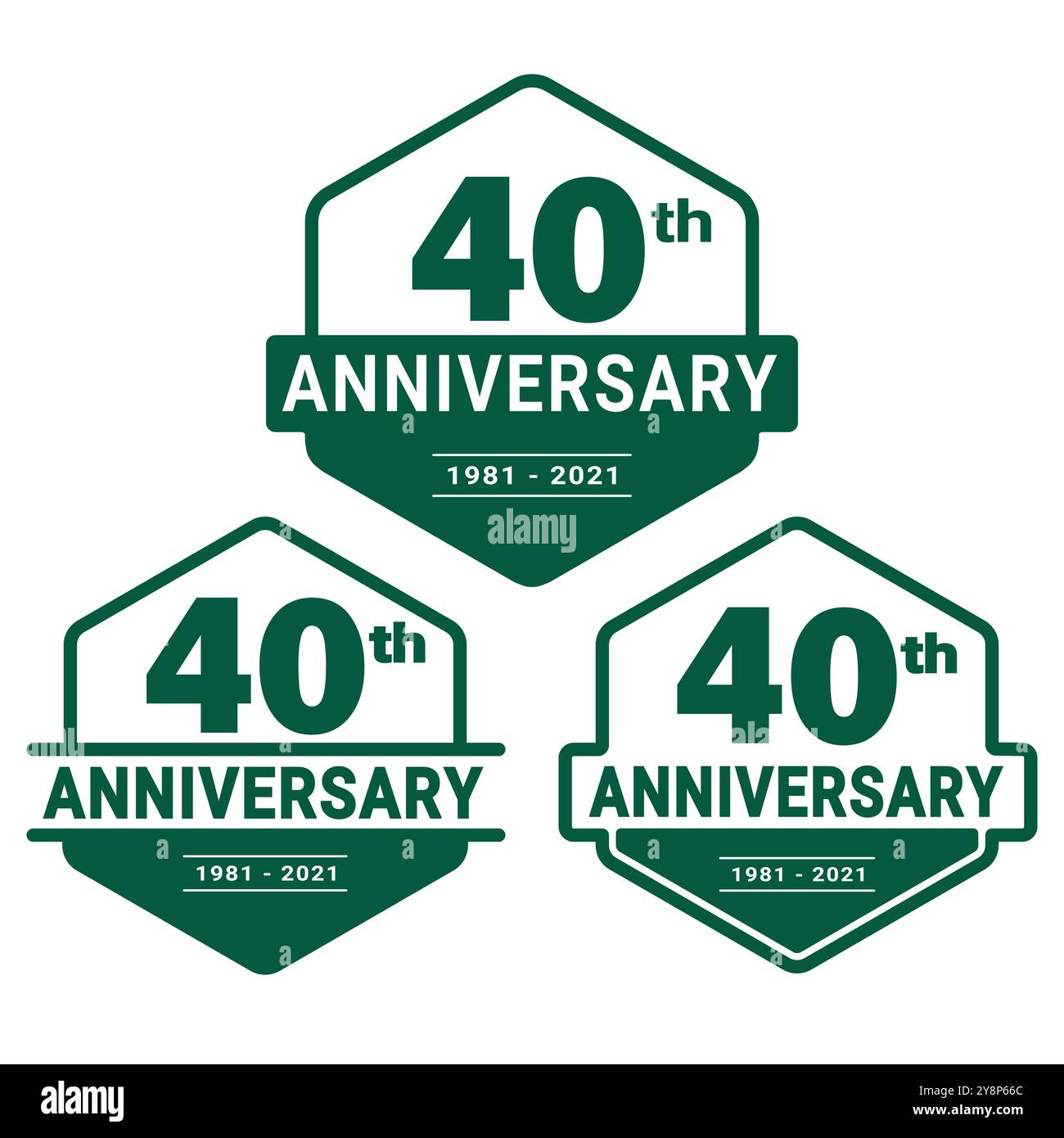 40 years anniversary celebration logotype. 40th anniversary logo ...